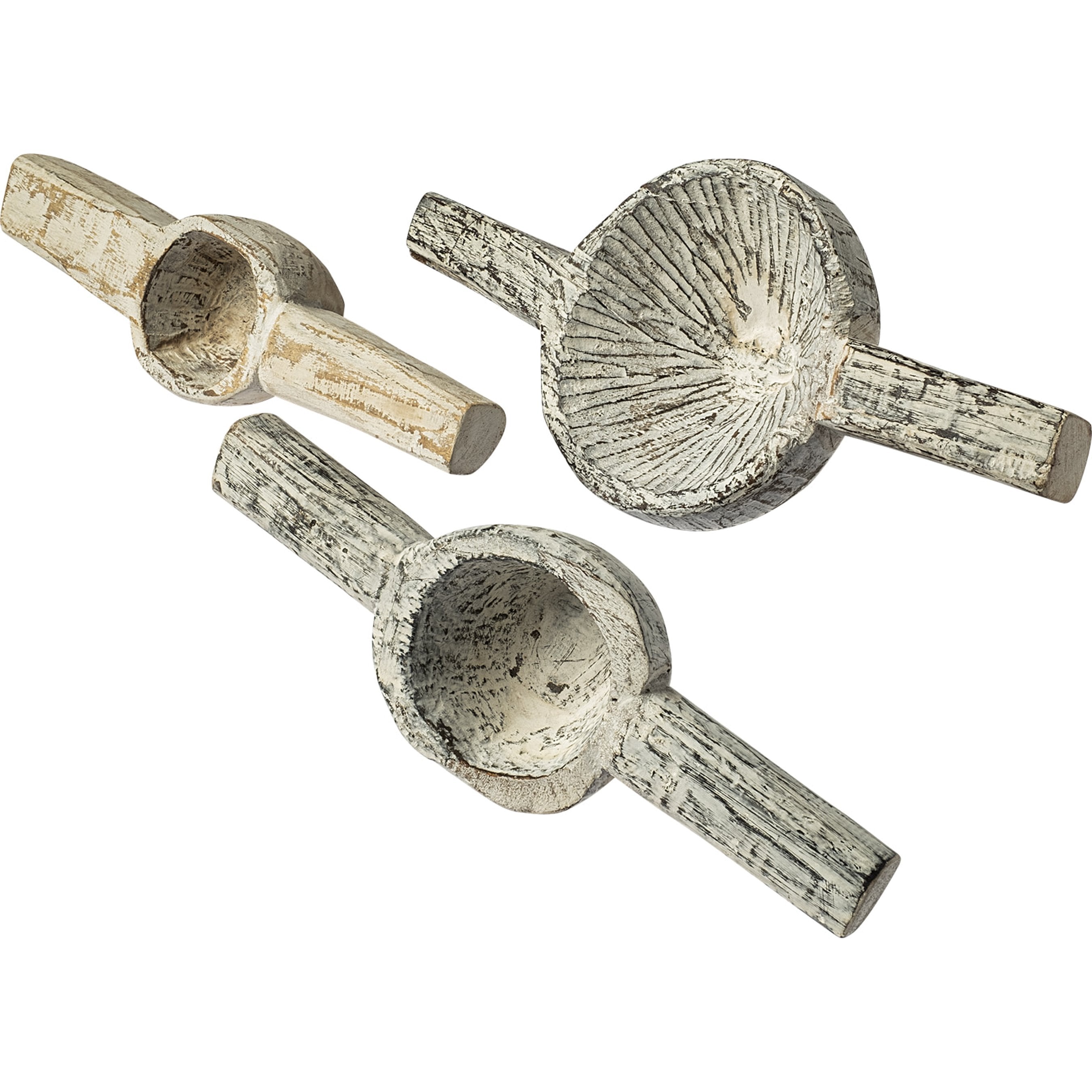 Mercana Oro White Tribal Inspired Measuring Cups Set of Three | HedgeApple