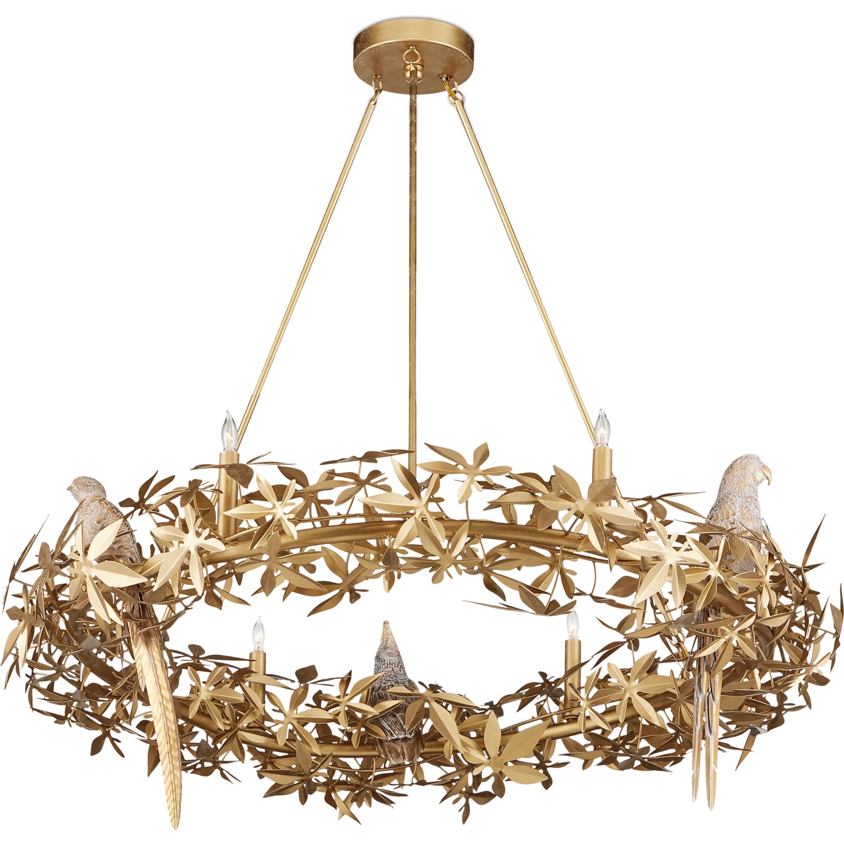 Currey and Company Aviary Ring Chandelier | HedgeApple