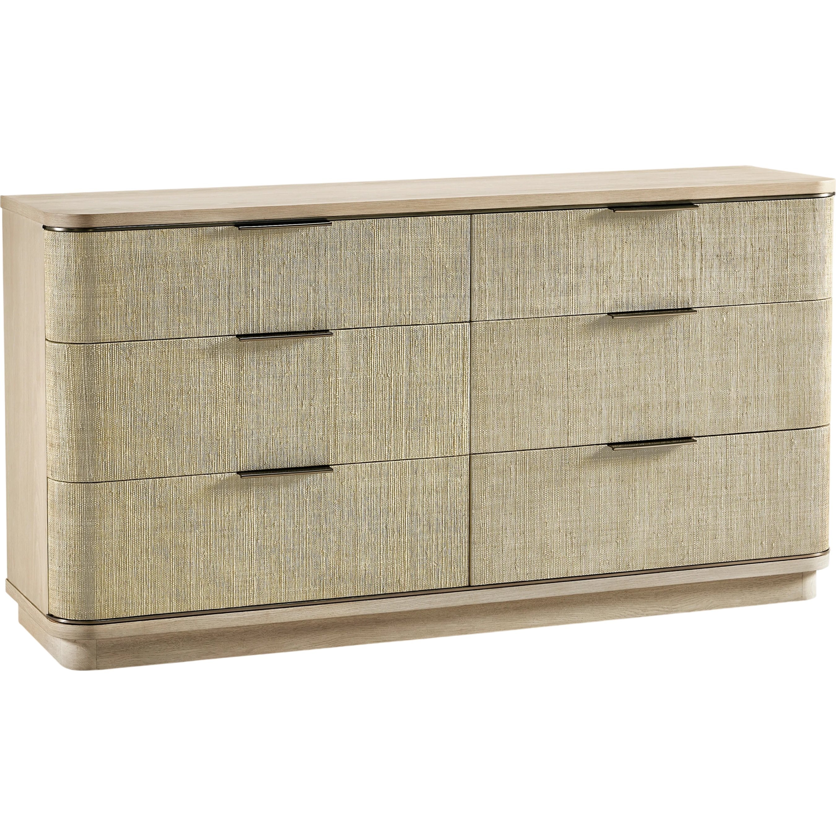 Jonathan Charles Water Seiche Grasscloth Dresser | HedgeApple